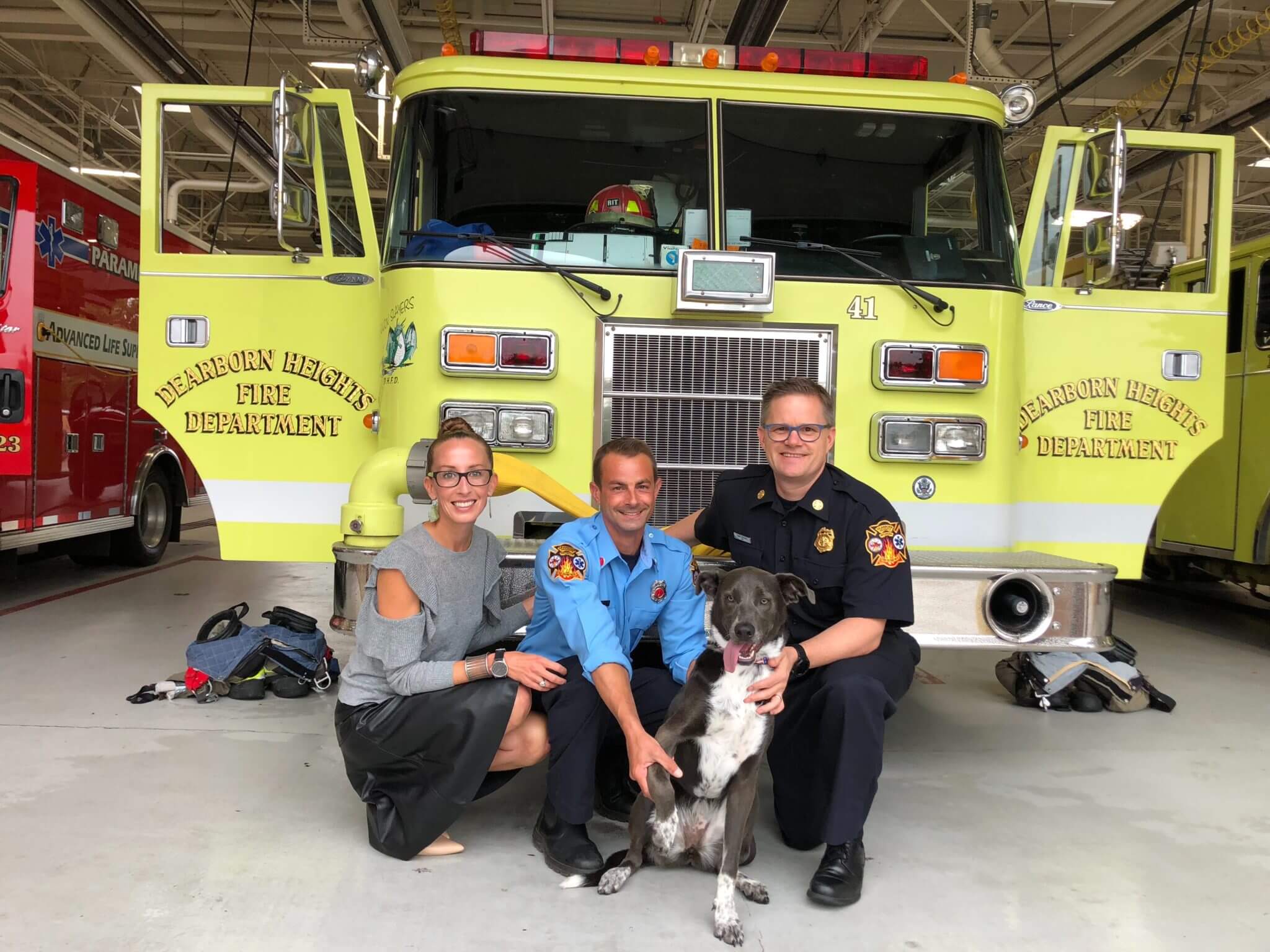 The Kibble: Dog Goes from Firehouse to Forever Home - Michigan Humane